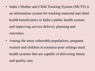 Mother and child tracking system | PPTX