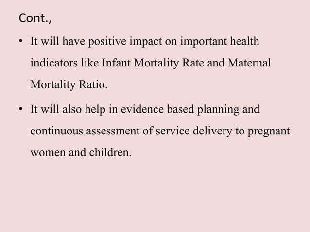 Mother and child tracking system | PPTX