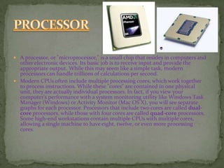 Mother board & Processor | PPT