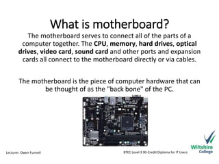 Motherboards | PPTX