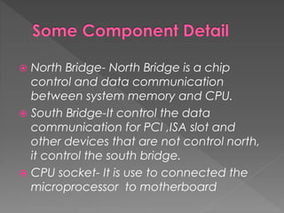 COMPUTER Motherboard by jetarvind kumar madhukar | PPT
