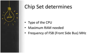 Introduction to Computer Engineering. Motherboard. | PPT