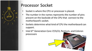 Introduction to Computer Engineering. Motherboard. | PPT