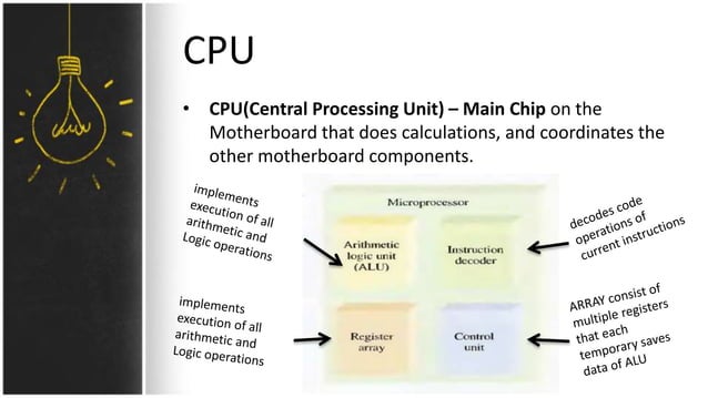 Introduction to Computer Engineering. Motherboard. | PPT