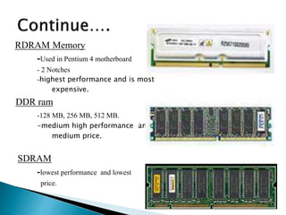 Motherboard | PPTX | Operating Systems | Computer Software and Applications