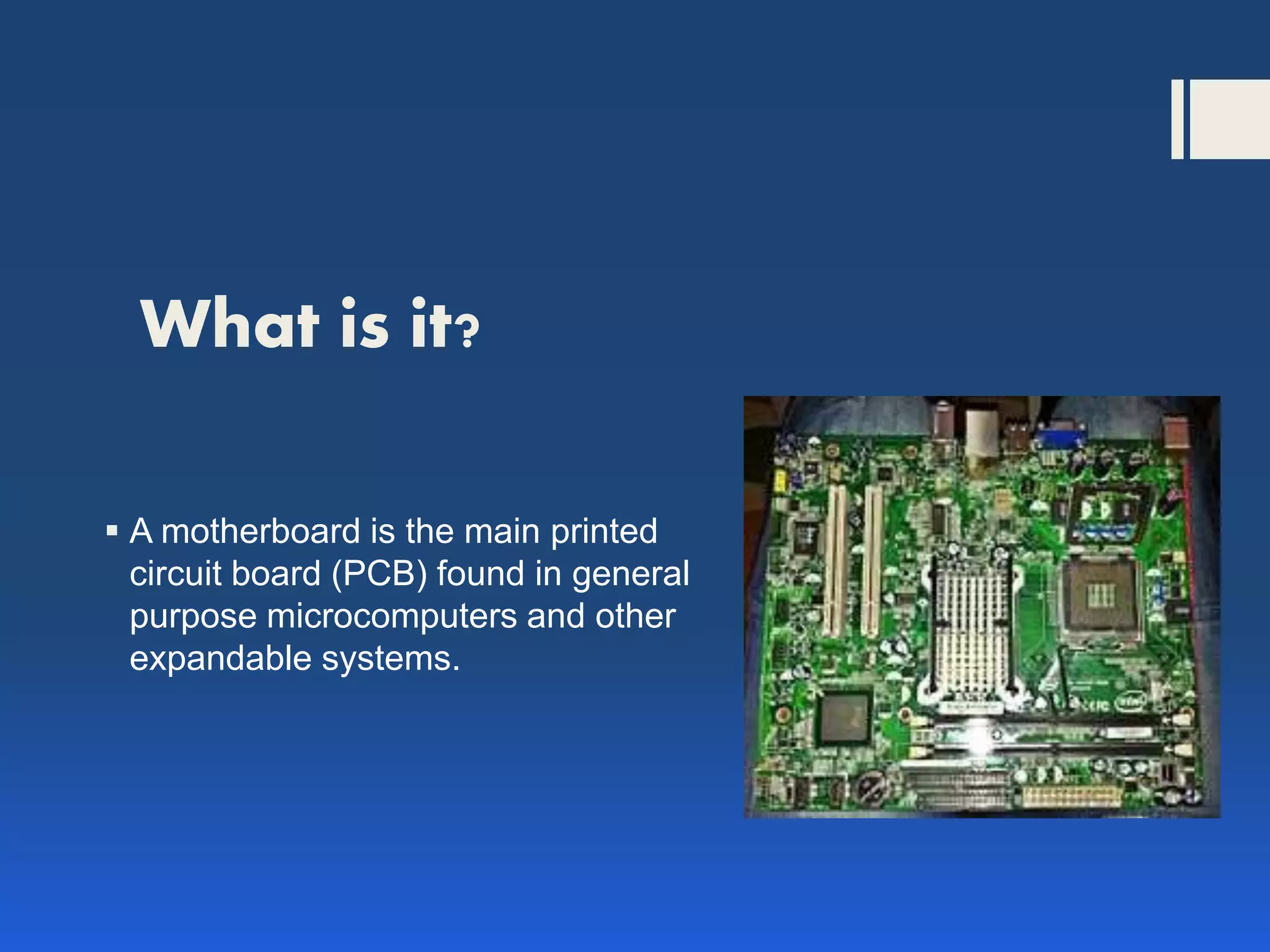 Motherboard | PPT
