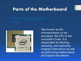 Motherboard | PPT