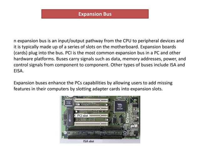 motherboard electronic components and their functions | PPTX