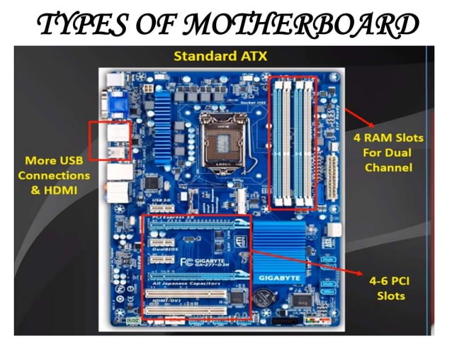 Motherboard | PPTX | Computer Peripherals | Computing