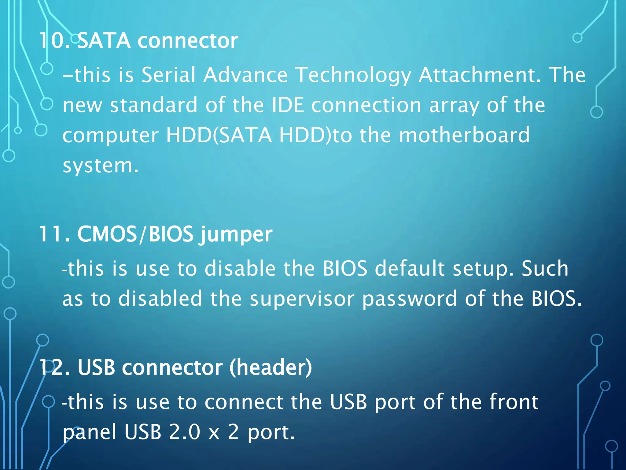 The Motherboard Parts and their Function | PPTX