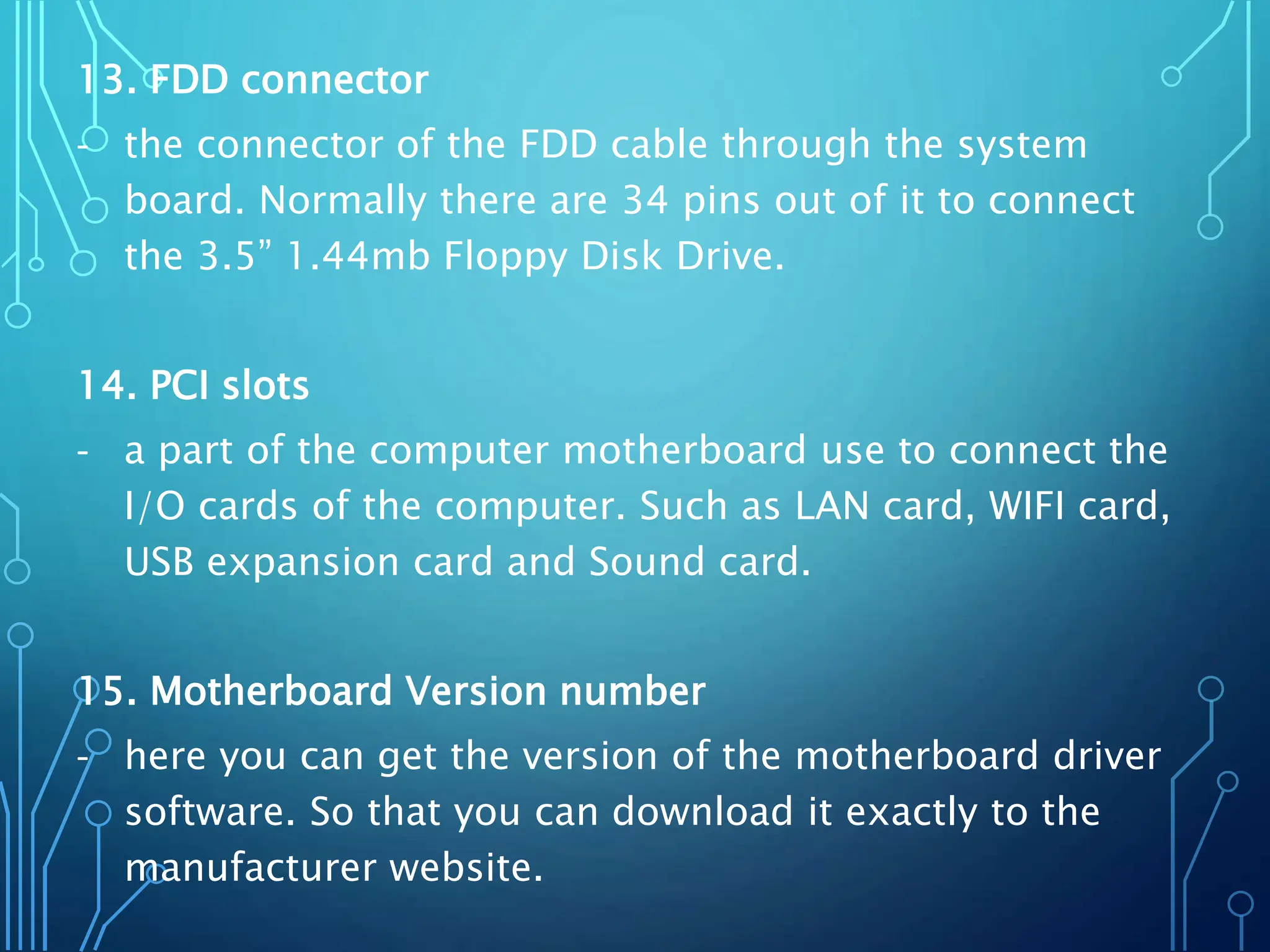 The Motherboard Parts and their Function | PPTX