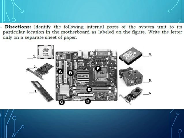 The Motherboard Parts and their Function | PPTX