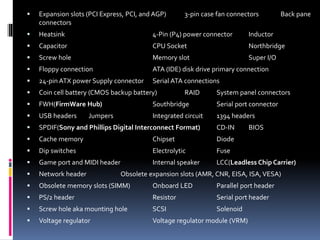 computer maintenance and repairMotherboard.ppt