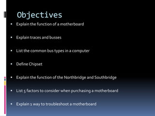 computer maintenance and repairMotherboard.ppt