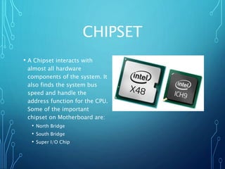 Motherboard, It's Functions and It's Components | PPTX