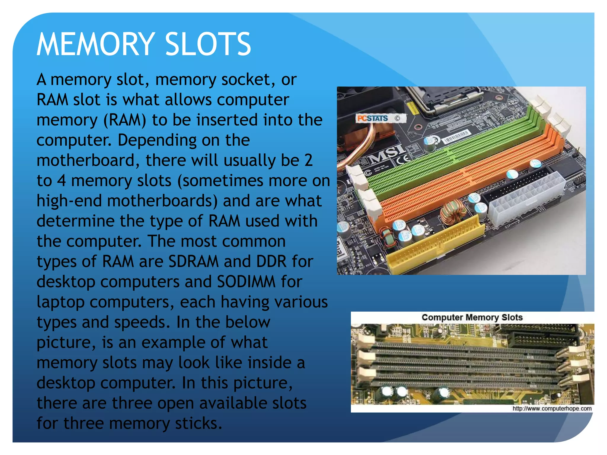 Motherboard and its components | PPTX