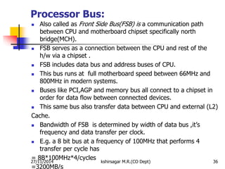 Motherboard and its components | PPSX