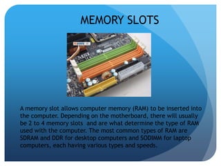 Motherboard arch. & component | PPTX