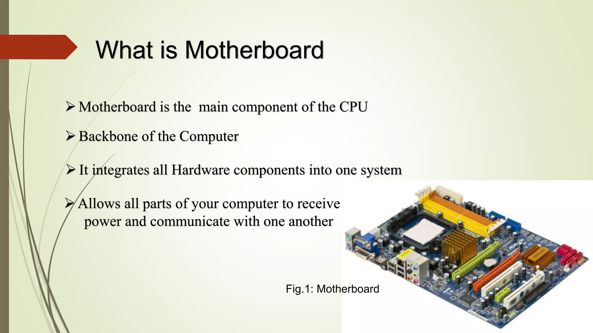 Motherboard components | PPT