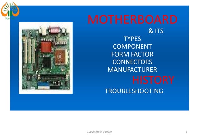 All About Motherboard | PPTX