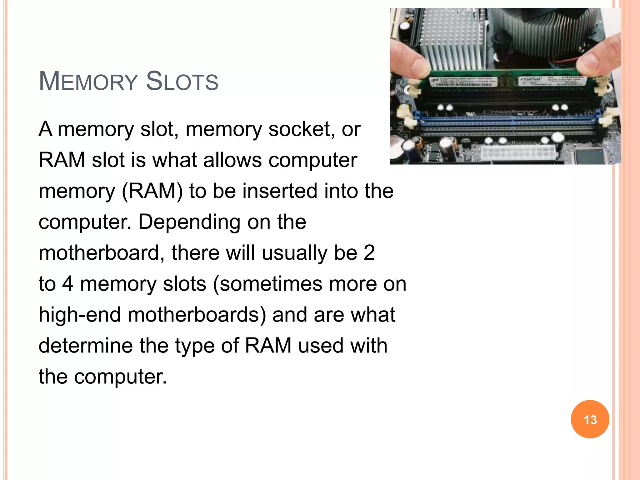 Introduction of Motherboard with labelling parts | PPT