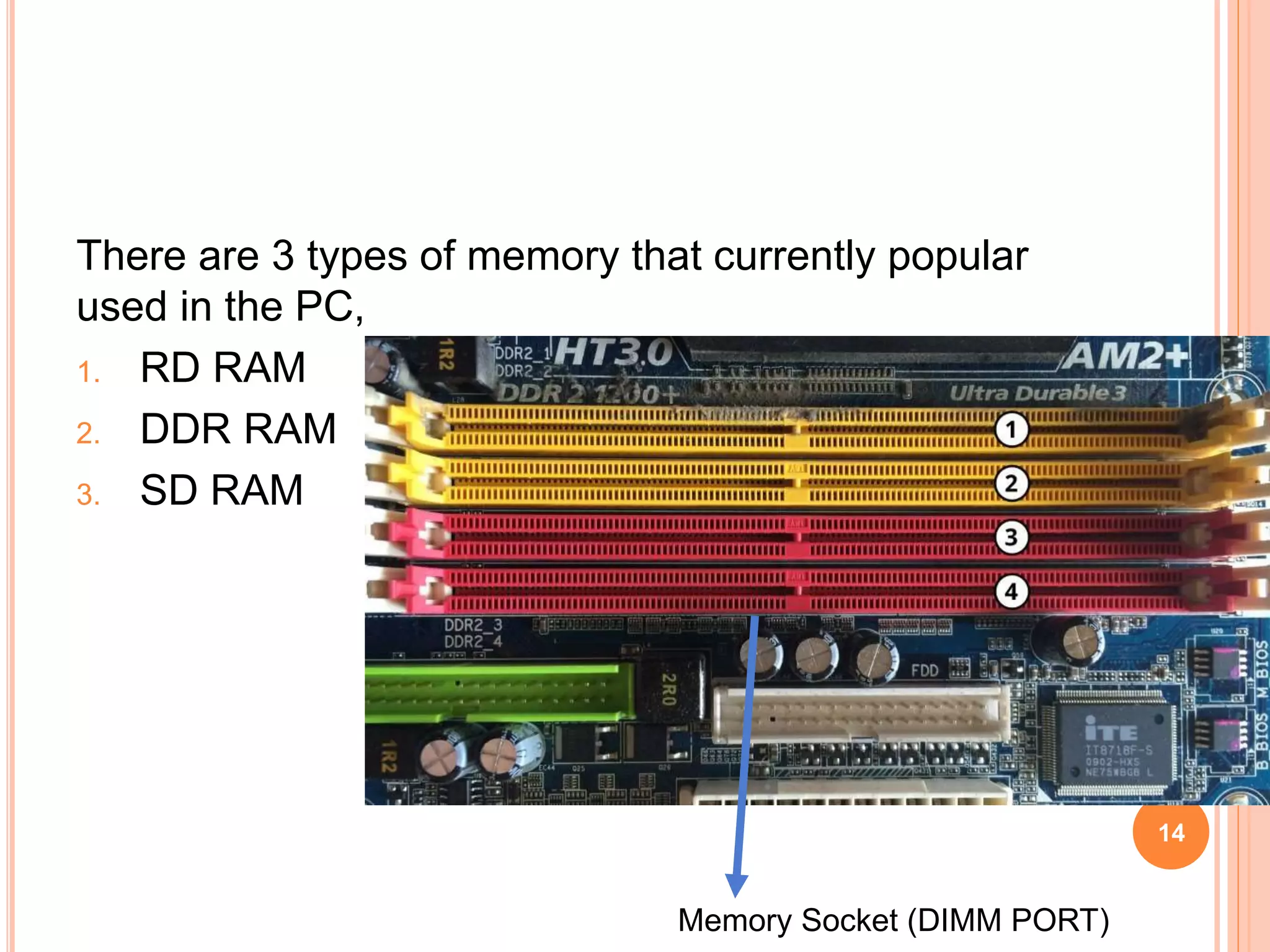 Introduction of Motherboard with labelling parts | PPT