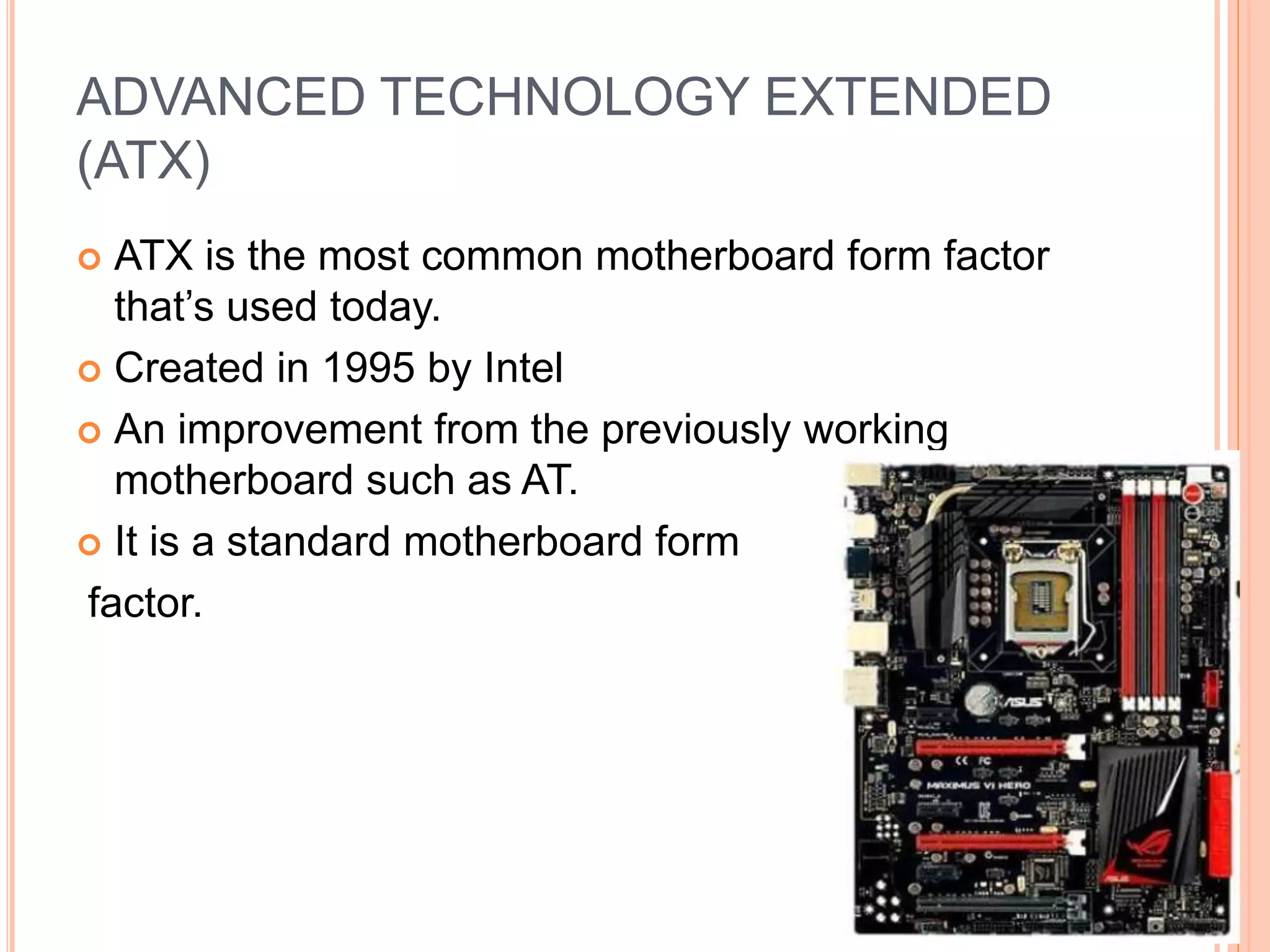 Introduction of Motherboard with labelling parts | PPT