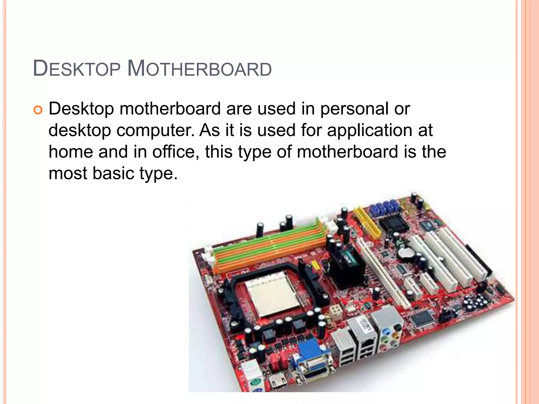 Introduction of Motherboard with labelling parts | PPT