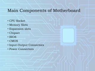 Introduction of Motherboard with labelling parts | PPT