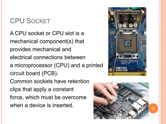Introduction of Motherboard with labelling parts | PPT