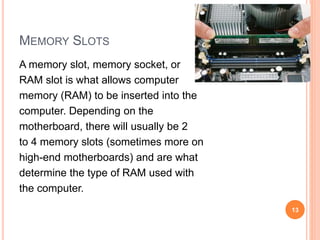 Introduction of Motherboard with labelling parts | PPT