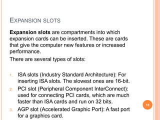 Introduction of Motherboard with labelling parts | PPT