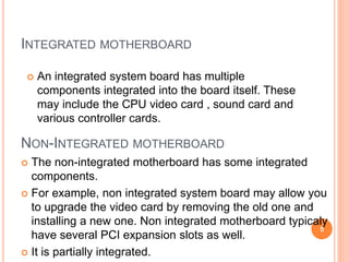Introduction of Motherboard with labelling parts | PPT