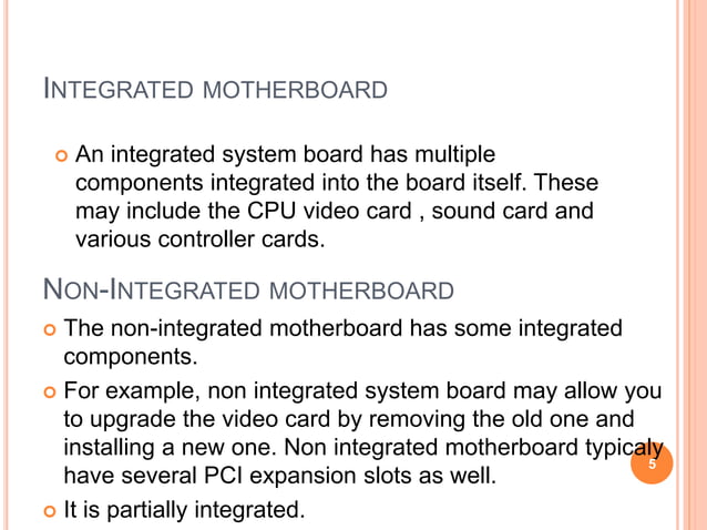 Introduction of Motherboard with labelling parts | PPT