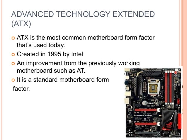 Introduction of Motherboard with labelling parts | PPT