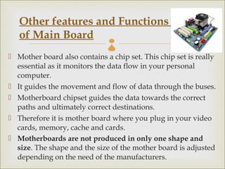 Motherboard of a pc | PPT