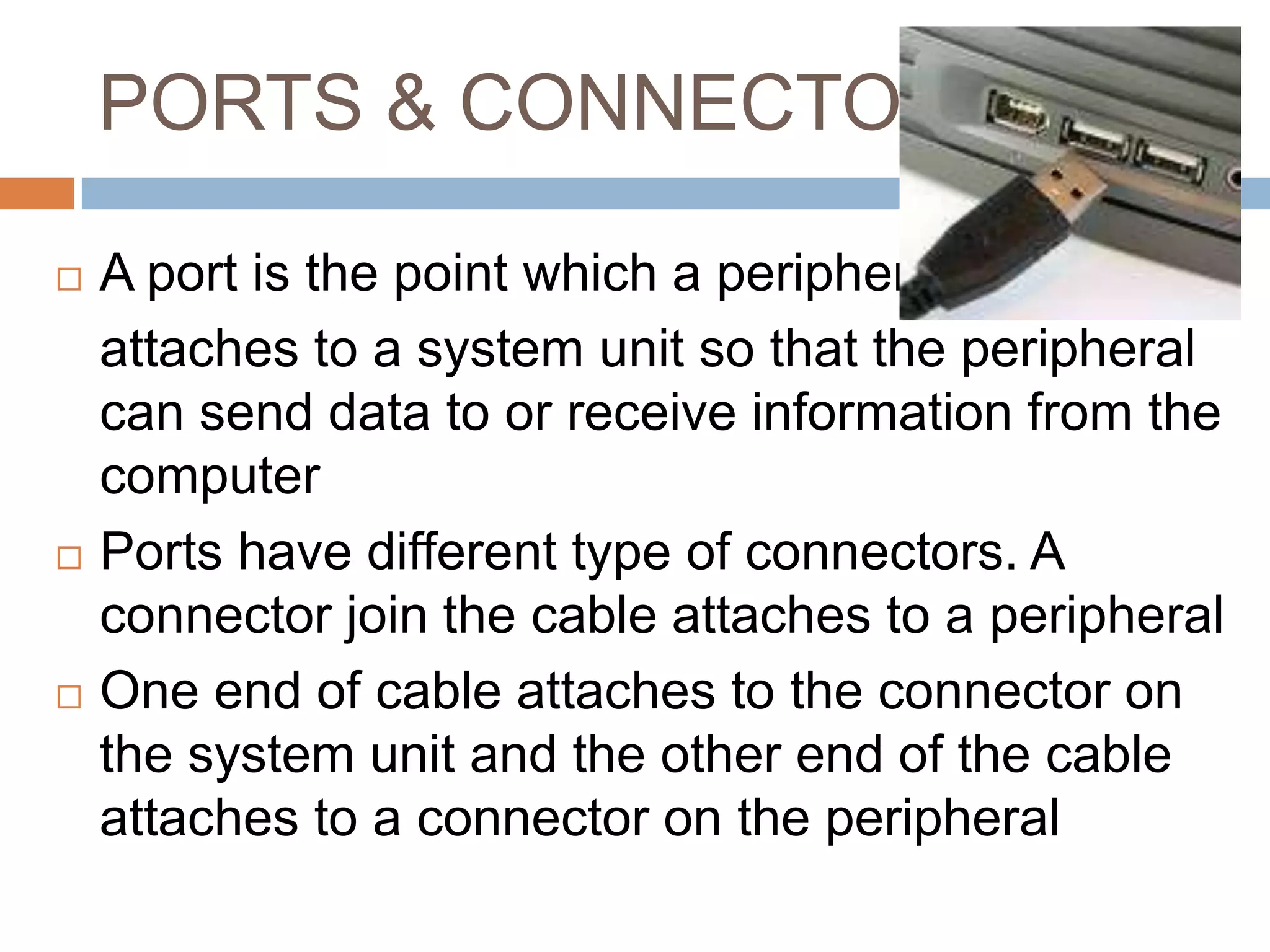 Motherboard + ports & connector | PPTX