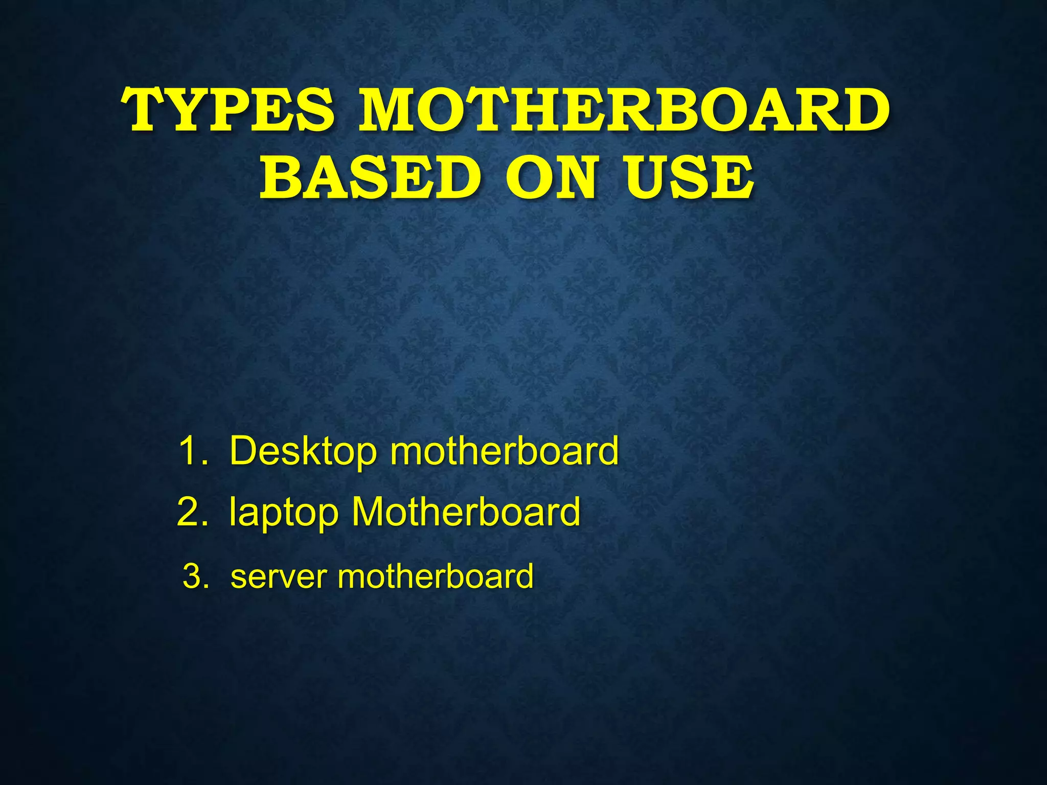 Motherboard ppt | PPTX