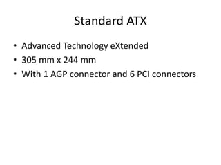 Motherboards Form Factor( | PPTX
