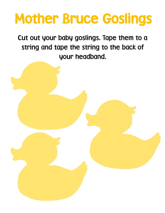 Mother Bruce Bear Ears & Gosling Craft | PDF