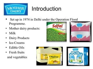Mother dairy | PPTX