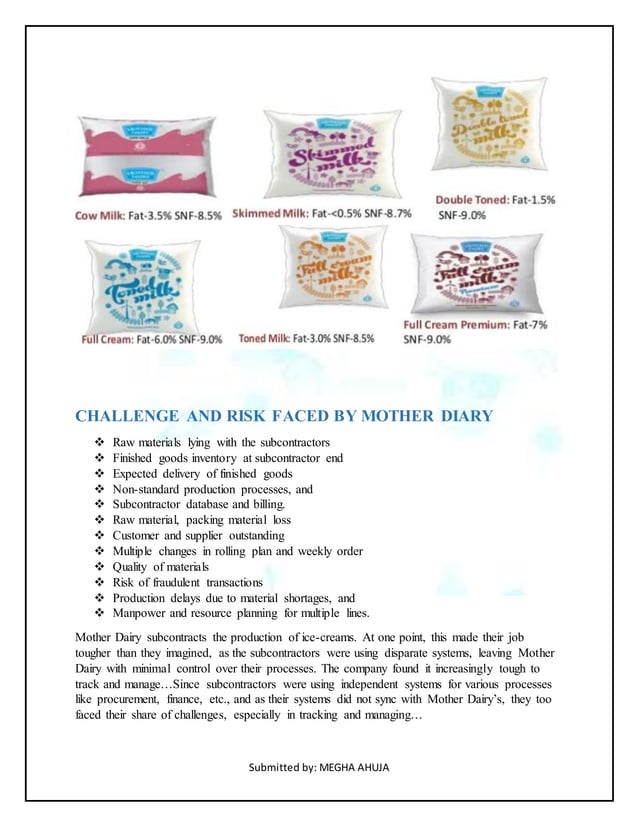 Report on Mother diary | PDF