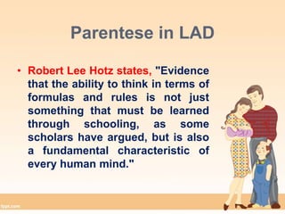 Motherese or parentese | PPT