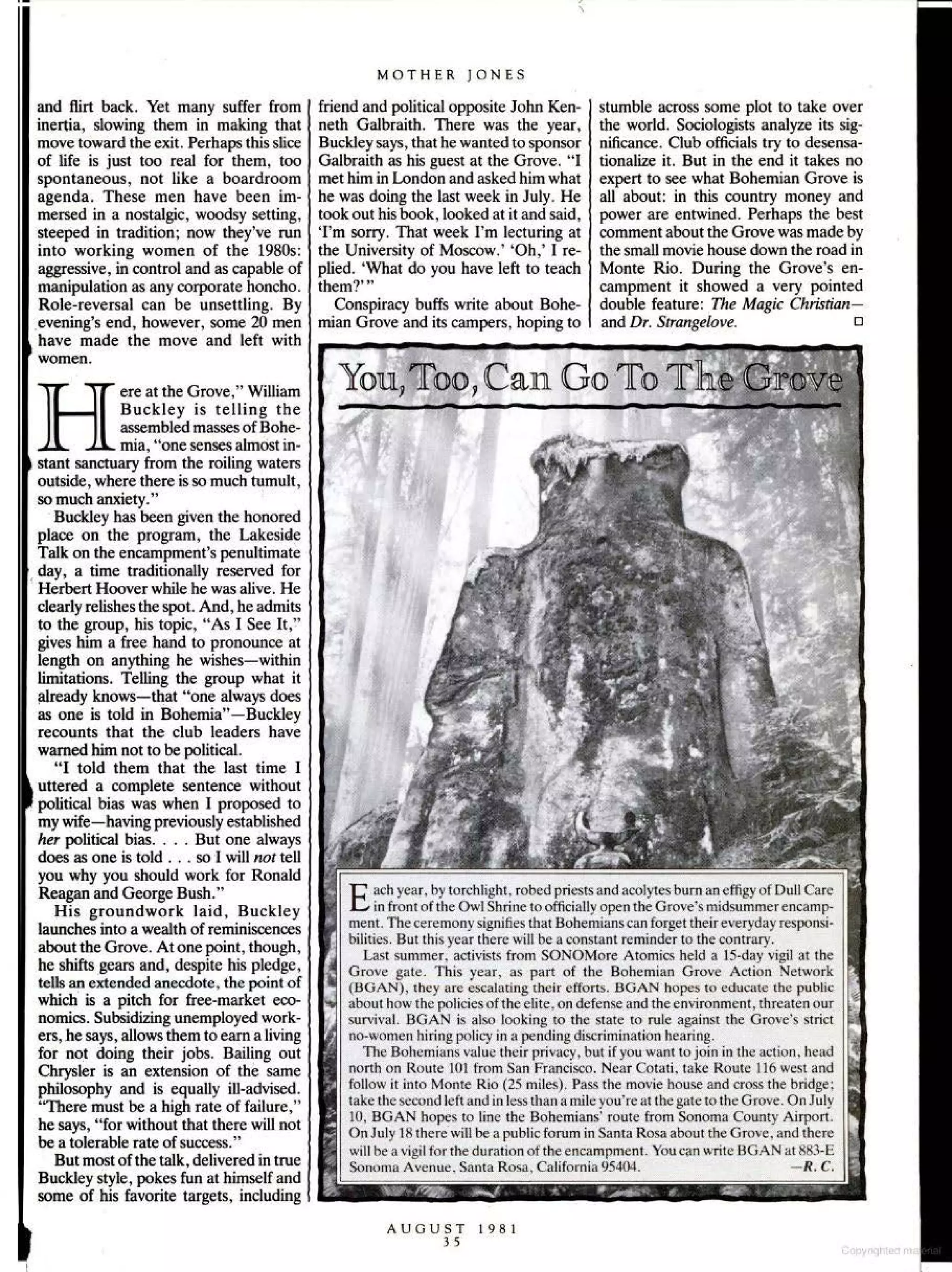 Mother Jones Magazine, August 1981 | PDF