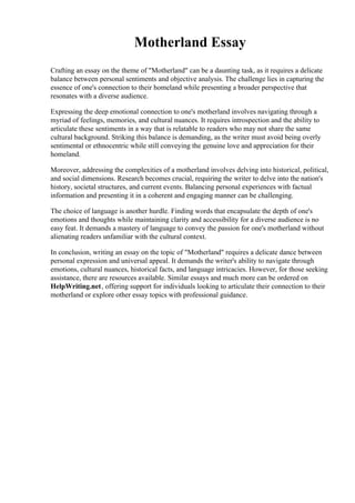 Motherland Essay.pdf