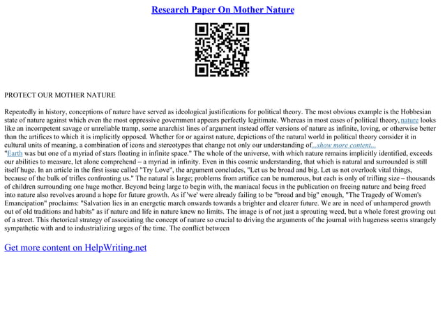 Mother Nature | PDF