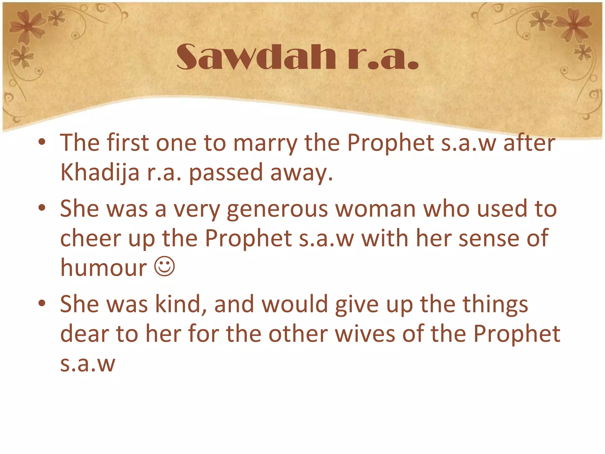 Mothers of the believers pt. 1 | PPT