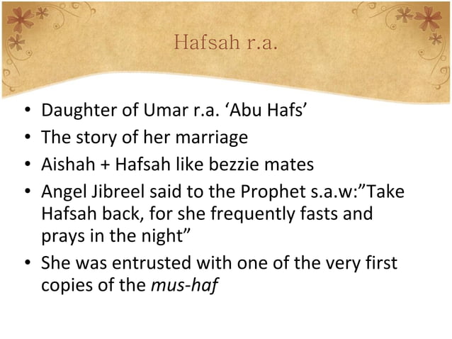 Mothers of the believers pt. 1 | PPT | Islam | Religion & Spirituality