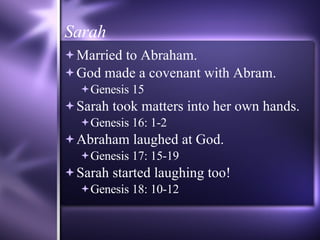 Mothers in Genesis and Exodus | PPT