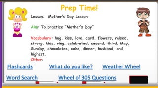 ESL Lesson for Kids Mother's Day | PPTX